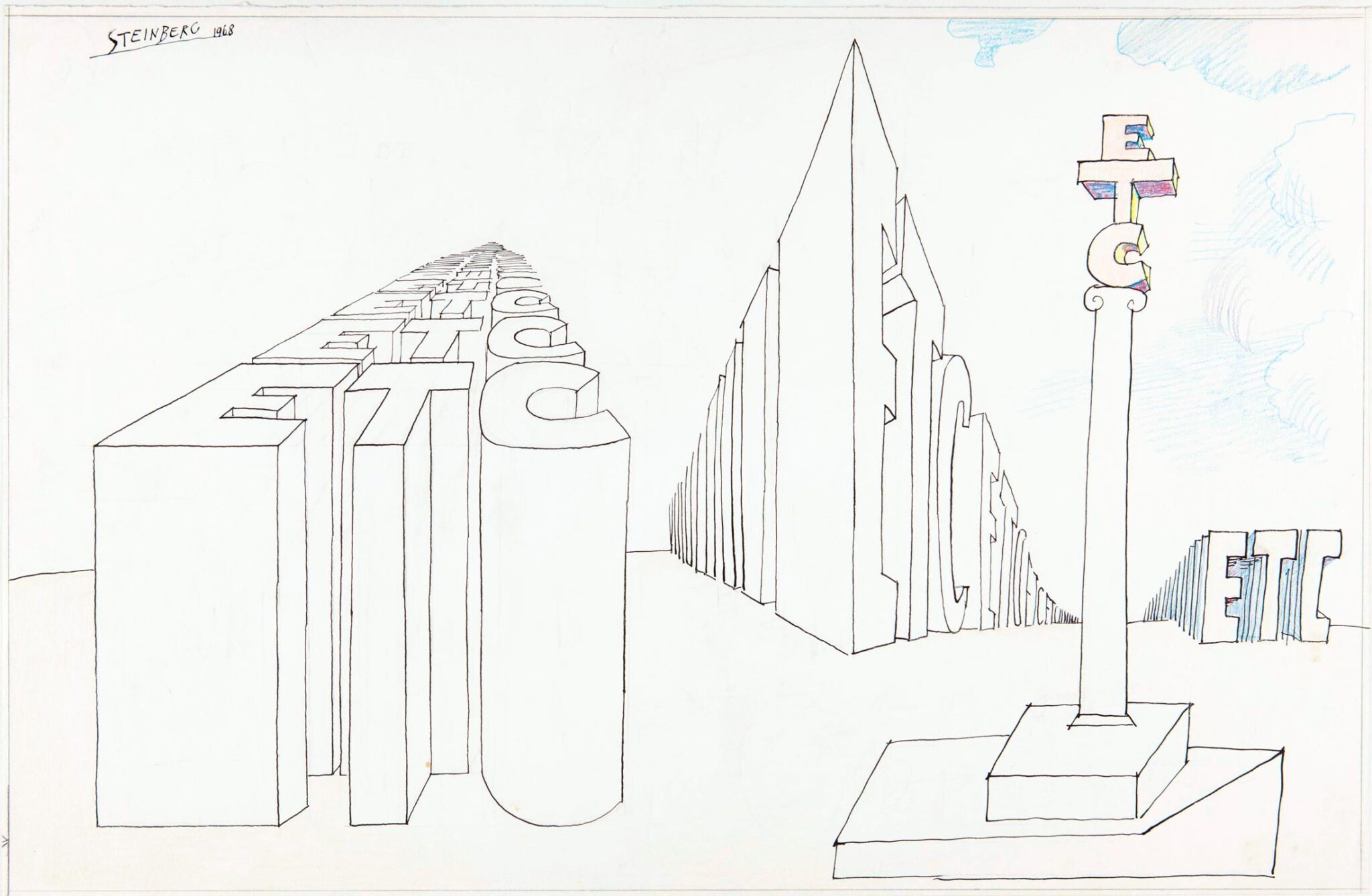 Word-Object Drawings - Saul Steinberg Foundation